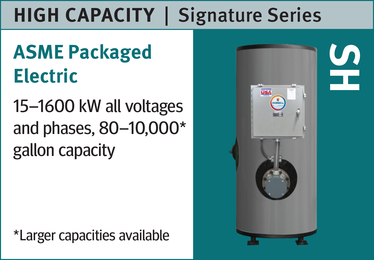 ASME Process Water Heaters | Hubbell Heaters
